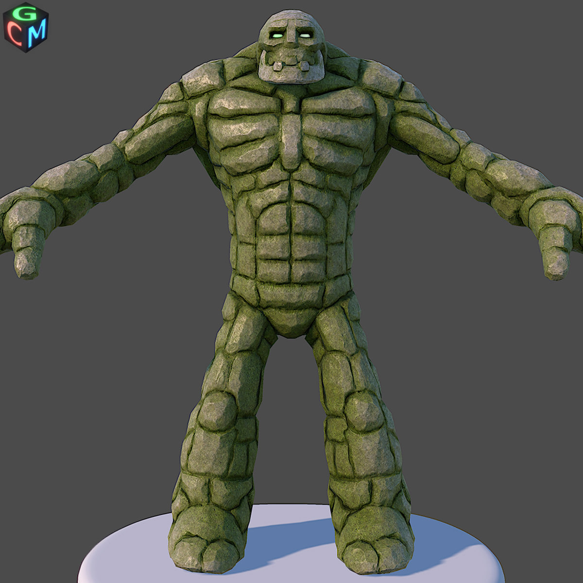 Stone Golem 3D Model Game ready rigged .max - CGTrader.com