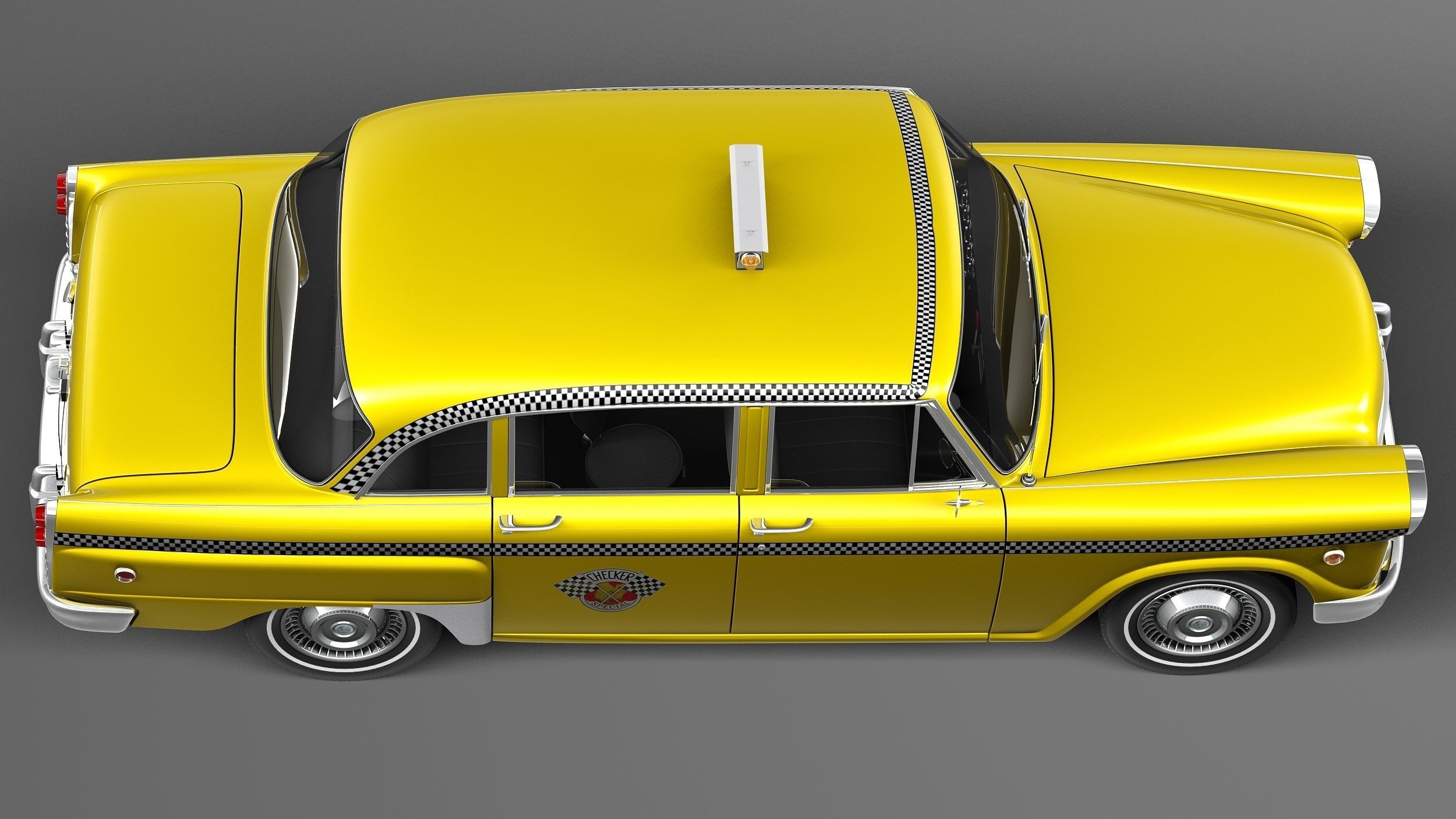 Checker Cab A8 Marathon 1956-1982 3D model | CGTrader