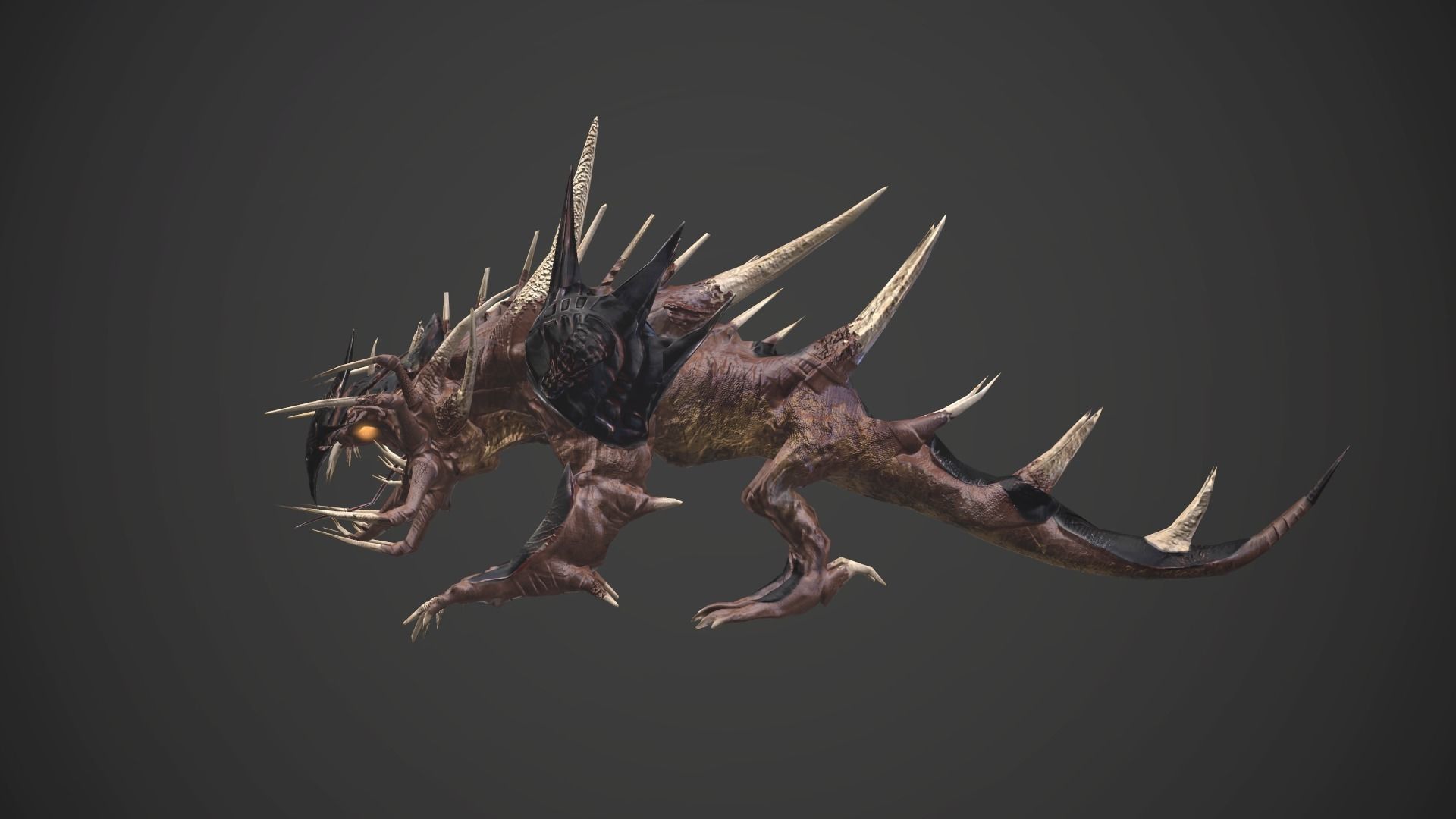 3d model Infernal dog free VR / AR / low-poly 3D model animated rigged ...