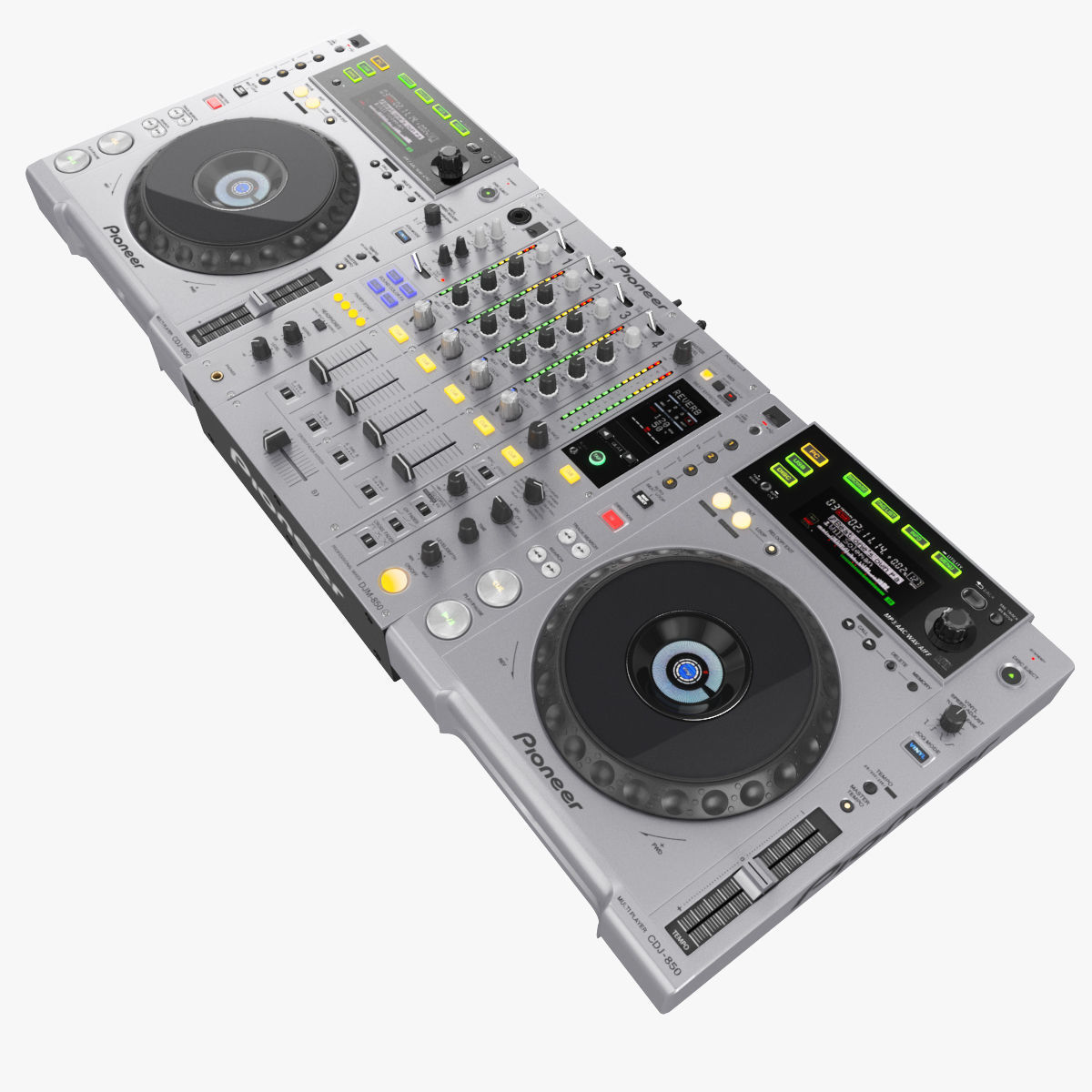 DJ Set Pioneer 3D model | CGTrader
