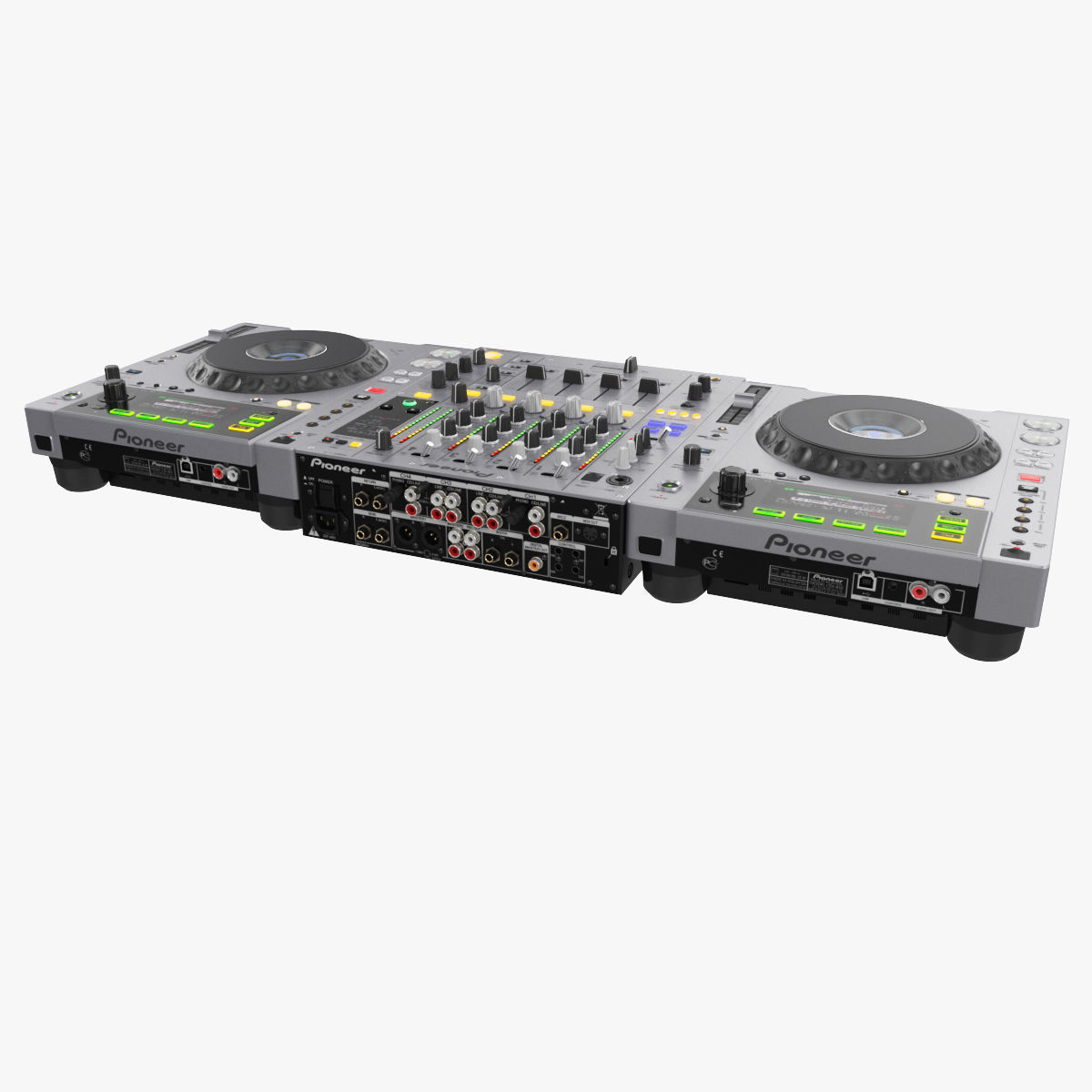 DJ Set Pioneer 3D model | CGTrader