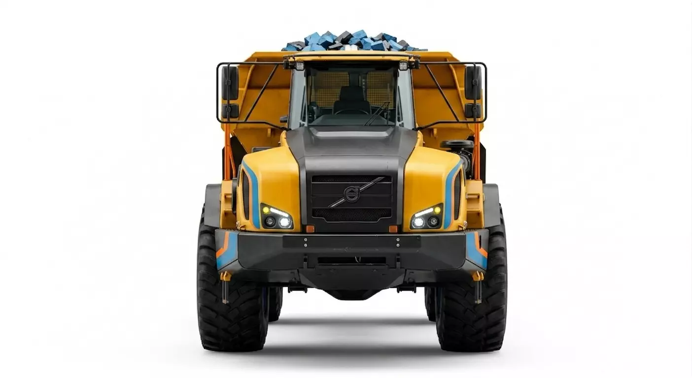 3D model Large Yellow Articulated Dump Truck VR / AR / low-poly | CGTrader