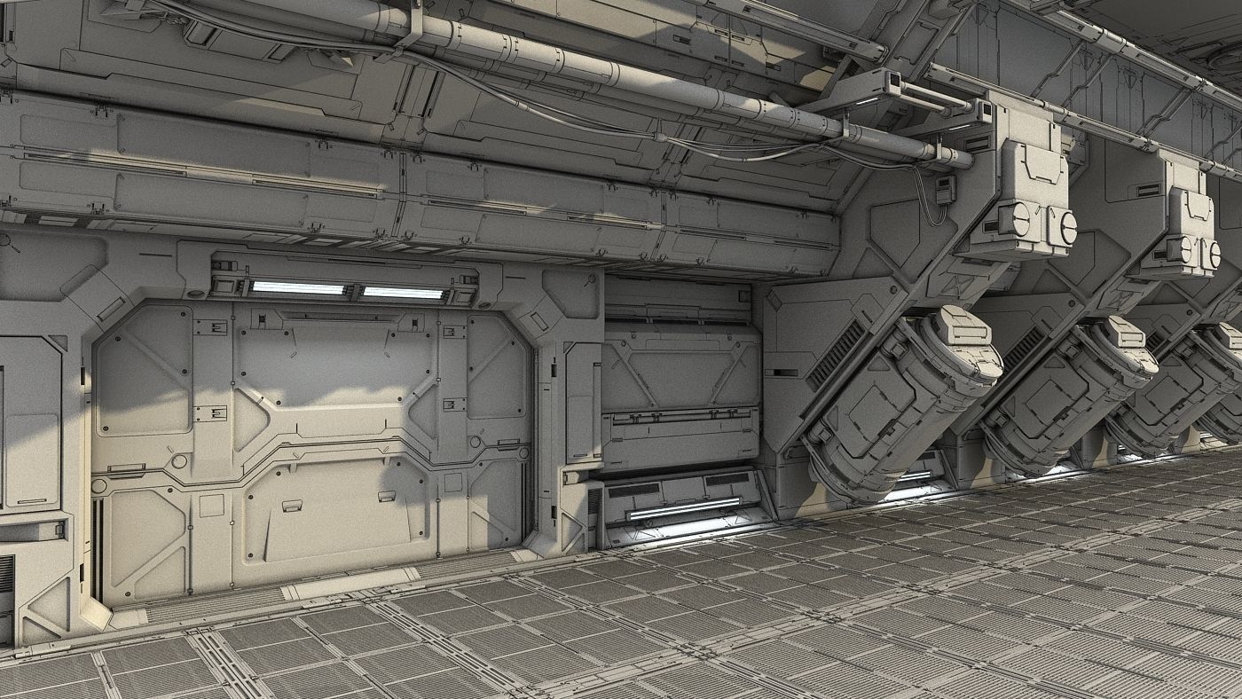 Sci-Fi hall builder FULL PACK edition and bonus 3D model | CGTrader