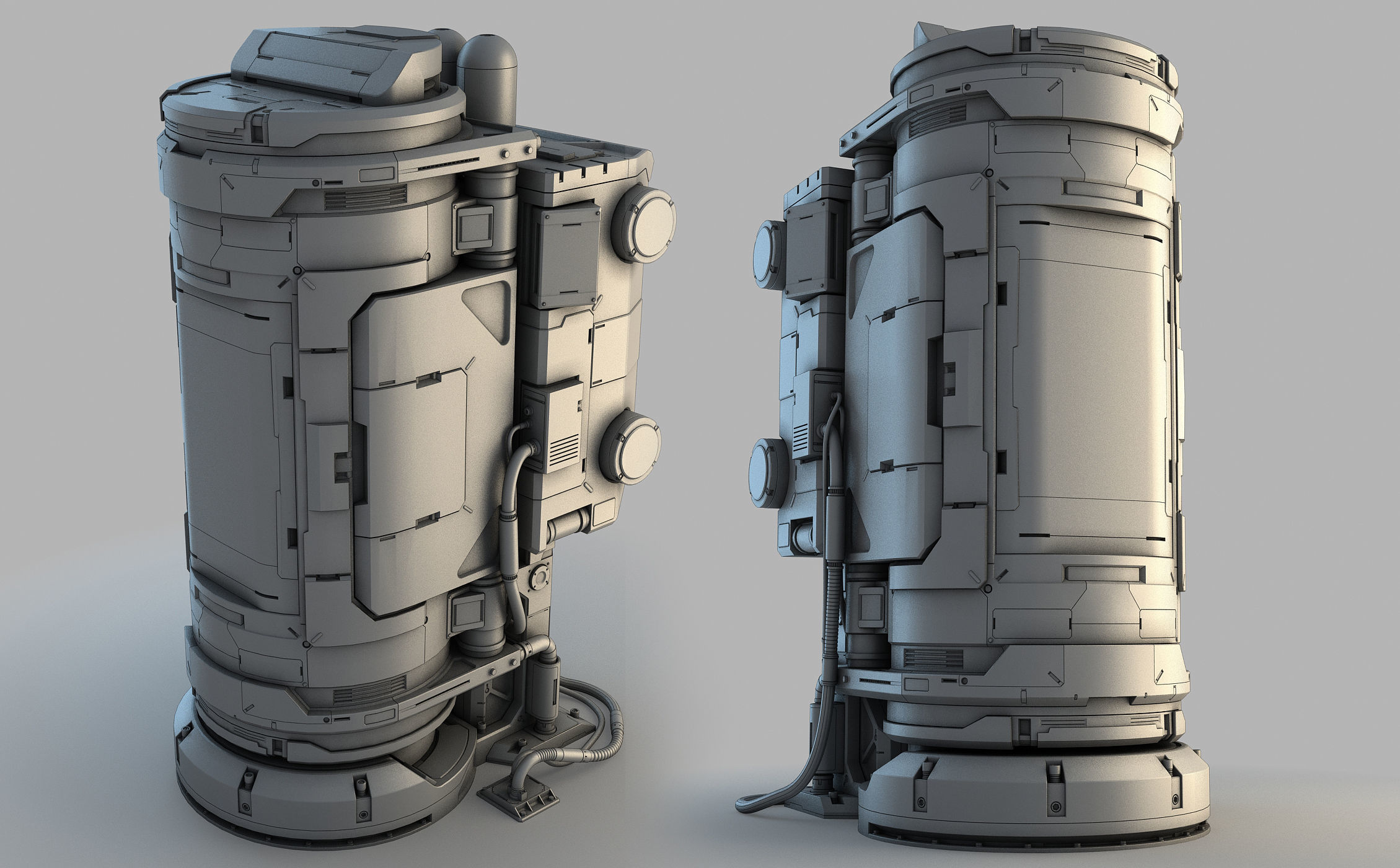 Sci-Fi hall builder FULL PACK edition and bonus 3D model | CGTrader