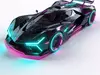 3D model Sci-Fi Cyberpunk Neon Hypercar VR / AR / low-poly | CGTrader