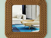 Square Nautical Rope Wall Mirror 3D model | CGTrader