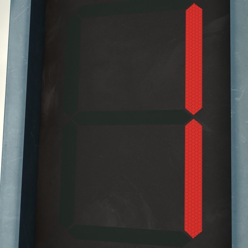 3D model Electronic digits VR / AR / low-poly | CGTrader