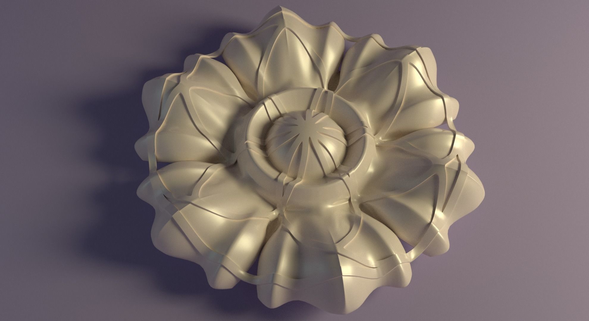 Figure rosette 3D model 3D printable | CGTrader
