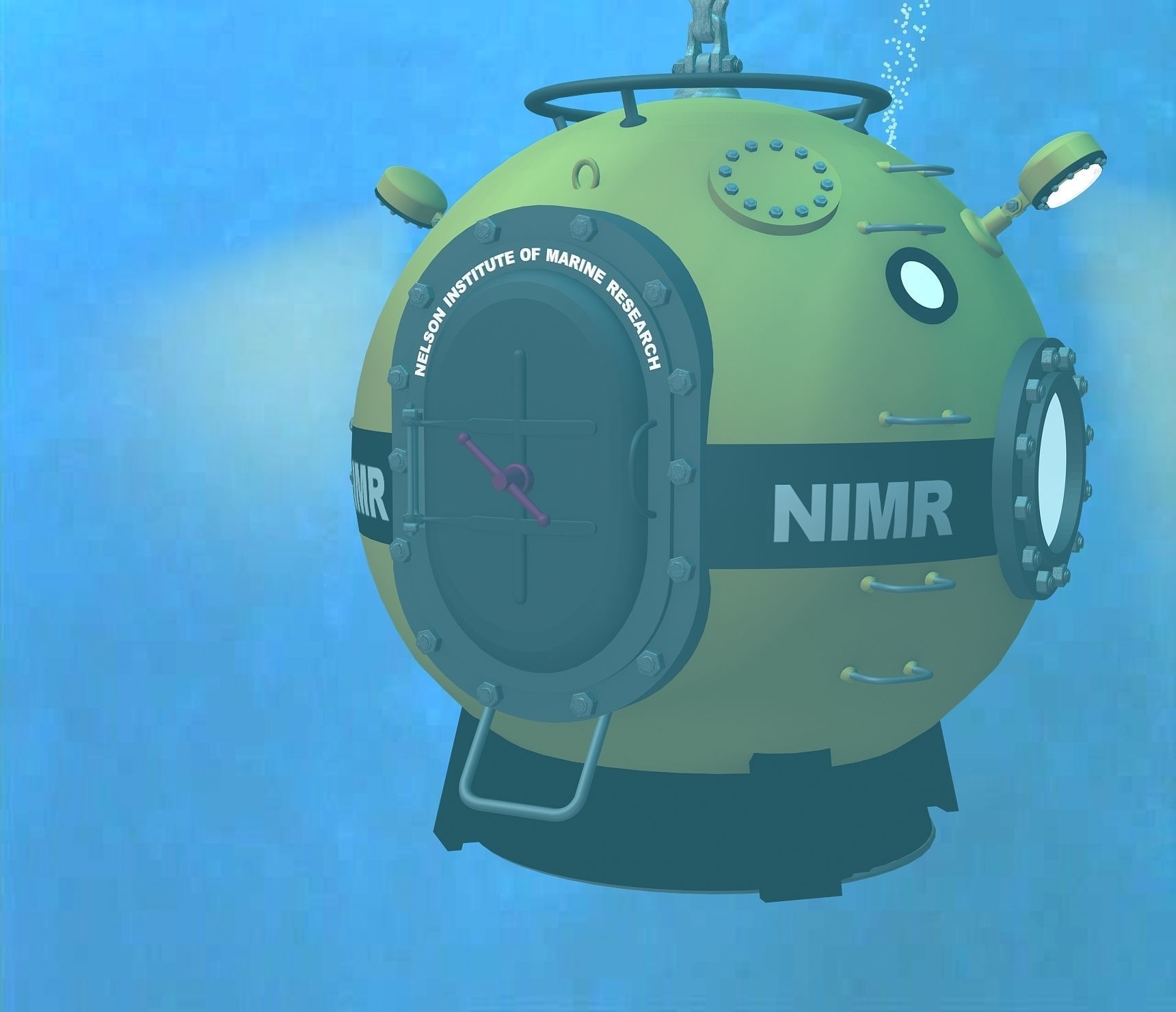 Diving Bell from Voyage to the Bottom of the Sea 3D model | CGTrader