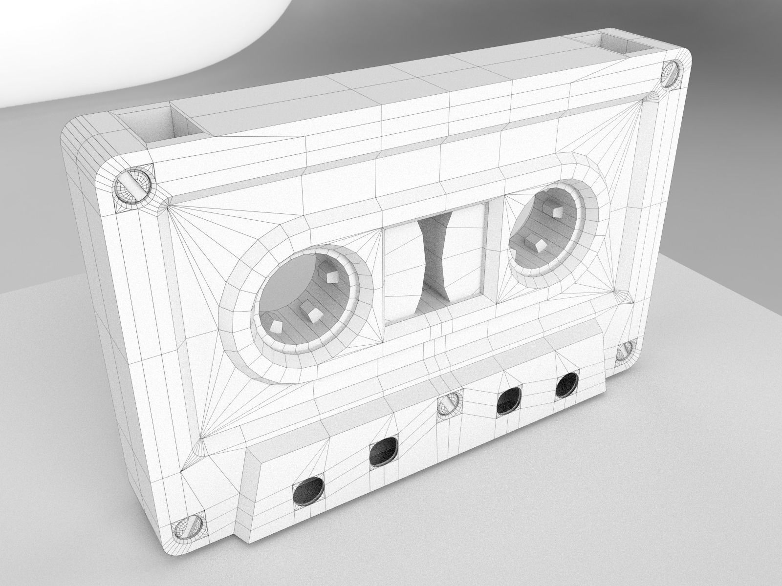 Retro Micro-Cassette Audio Tape 3D model | CGTrader