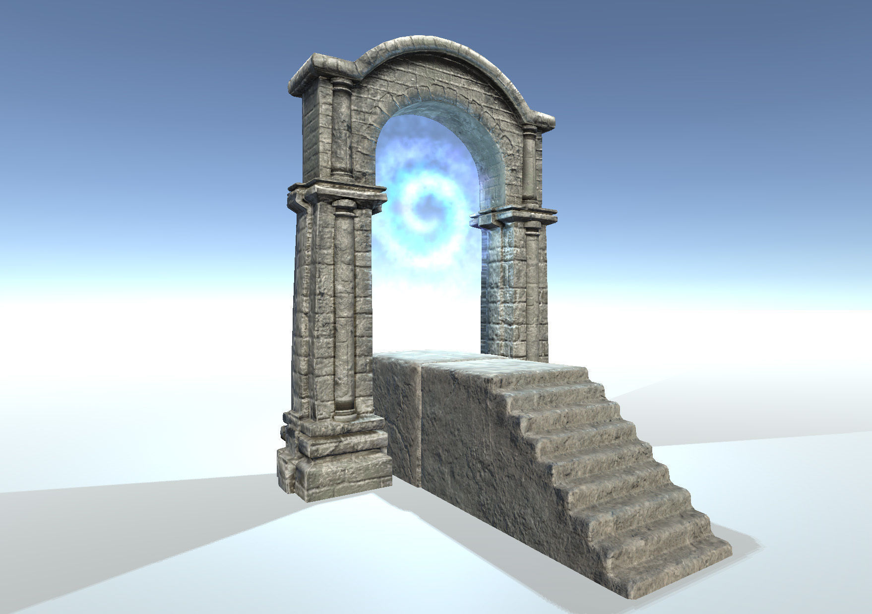 3D model Stone Gate VR / AR / low-poly | CGTrader