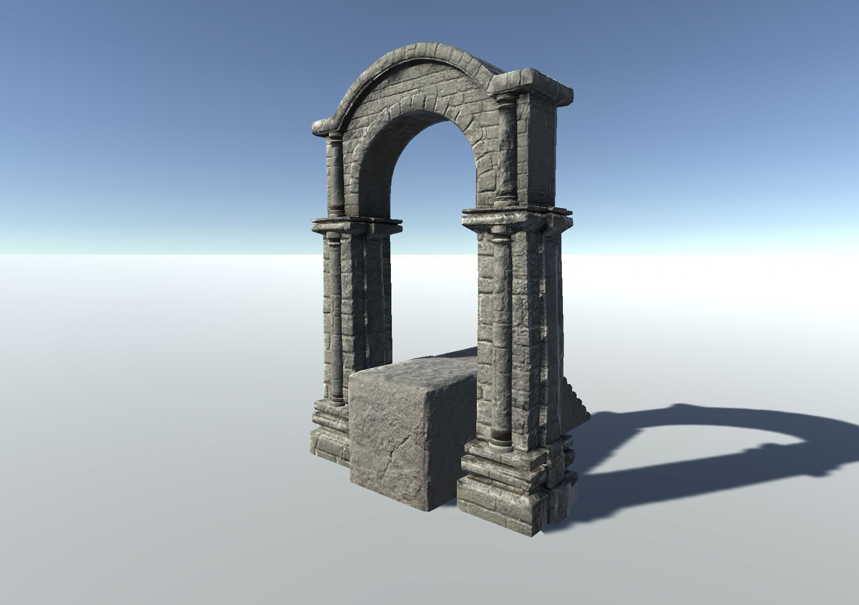 3D model Stone Gate VR / AR / low-poly | CGTrader