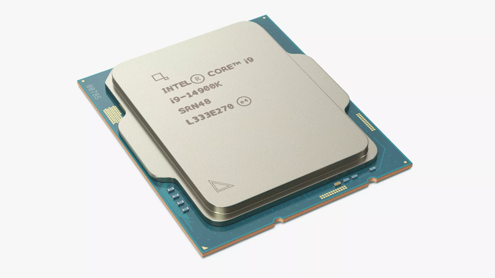 Intel Core i9 14900K LGA1700 CPU Silver 3D model | CGTrader