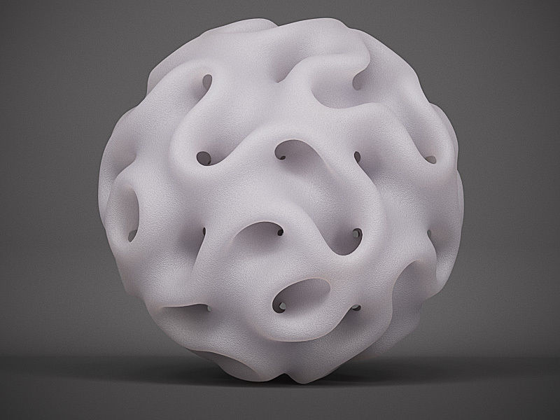 Gyroid Sphere 3D model 3D printable | CGTrader