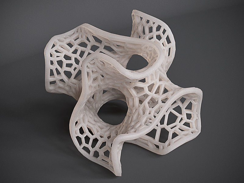Gyroid Voronoi Lattice 3D model 3D printable | CGTrader
