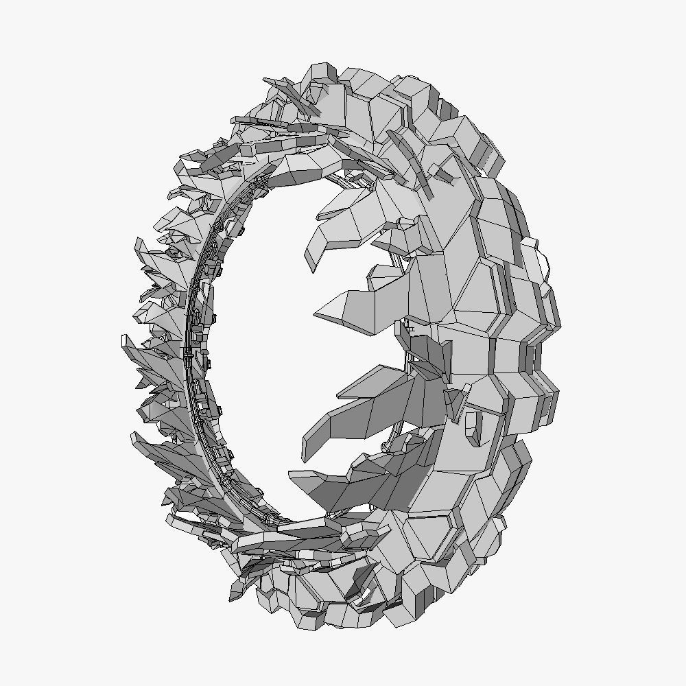 3D model x3 stargate package VR / AR / low-poly | CGTrader