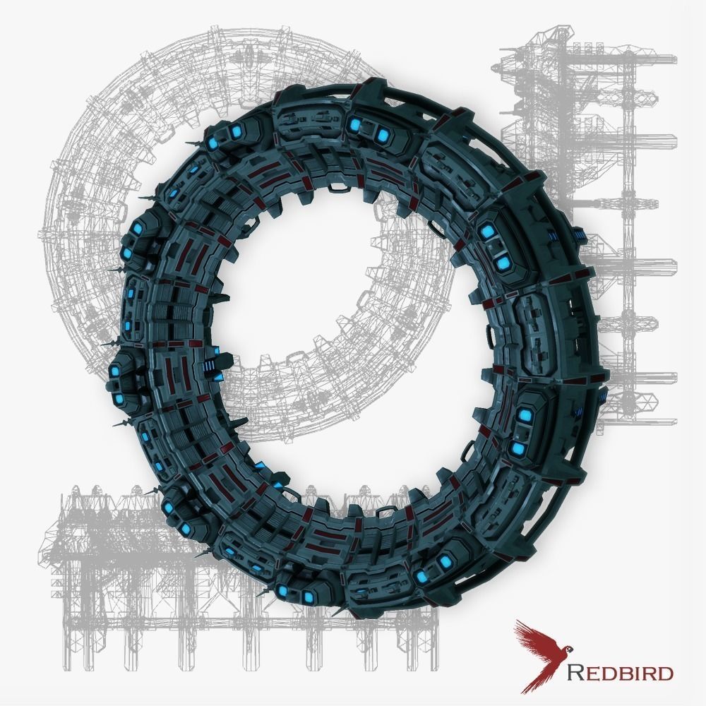 3D model x3 stargate package VR / AR / low-poly | CGTrader