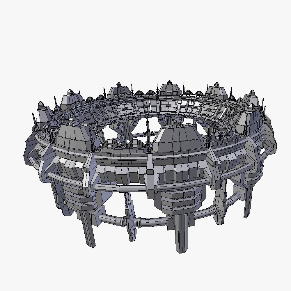 3D model x3 stargate package VR / AR / low-poly | CGTrader