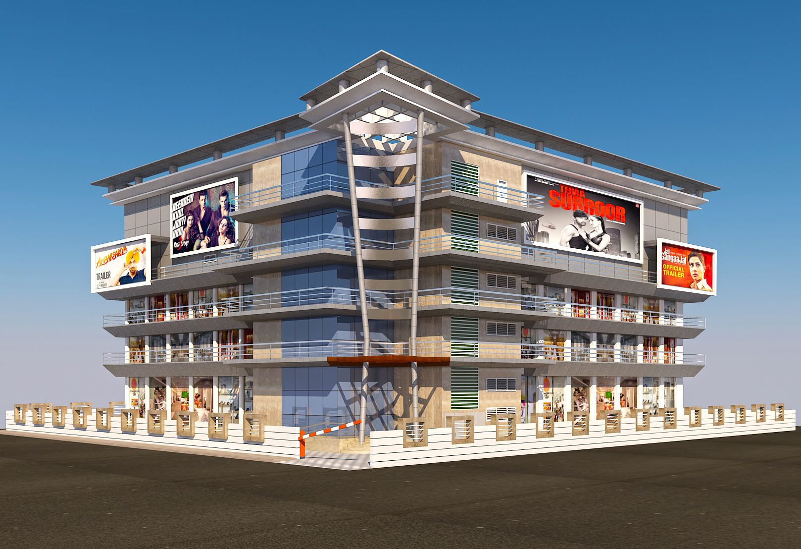 Mall Building for Visualizations 3D model | CGTrader