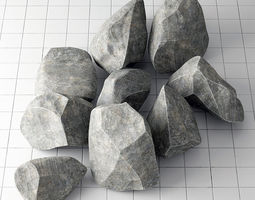 Pebble stones free 3D Model MAX OBJ 3DS FBX STL SKP | CGTrader.com