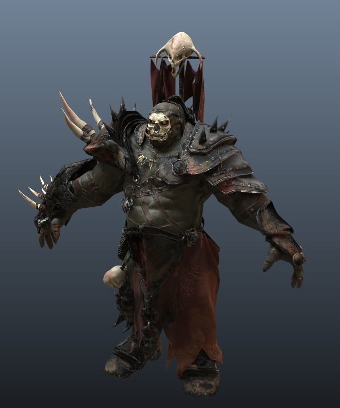 3D model Ork juggernaut VR / AR / low-poly rigged animated | CGTrader