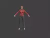 3D model Realistic 3D Female Character Model Fully Rigged Animated VR ...