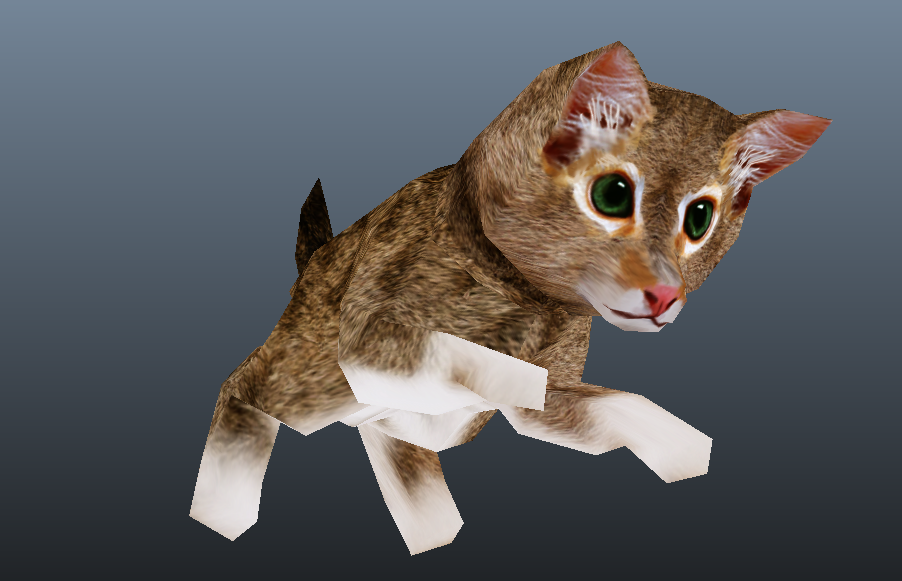 3D model Cute Kitten VR / AR / low-poly rigged animated | CGTrader