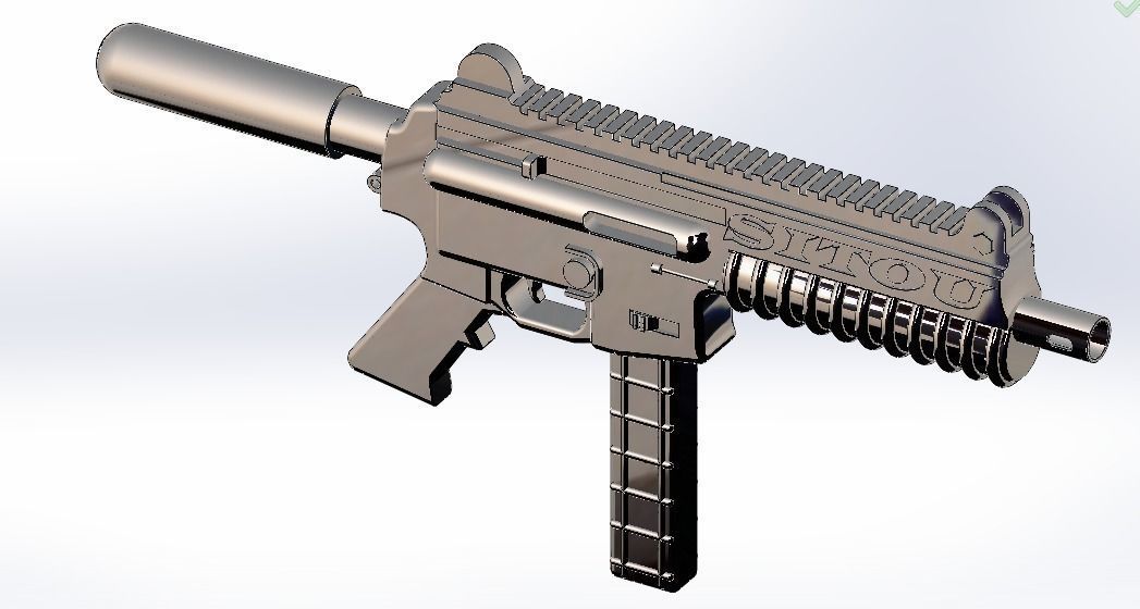 3D model GUN 9mm Ar-15 Pistol VR / AR / low-poly | CGTrader
