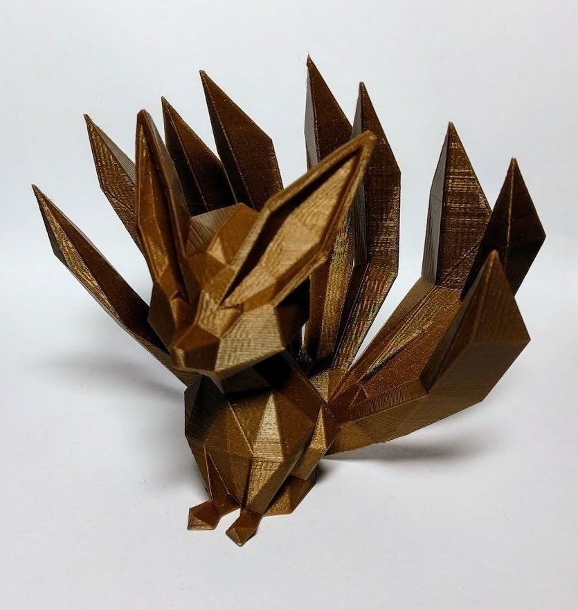 Low-poly Nine-tailed Fox 3D model 3D printable | CGTrader