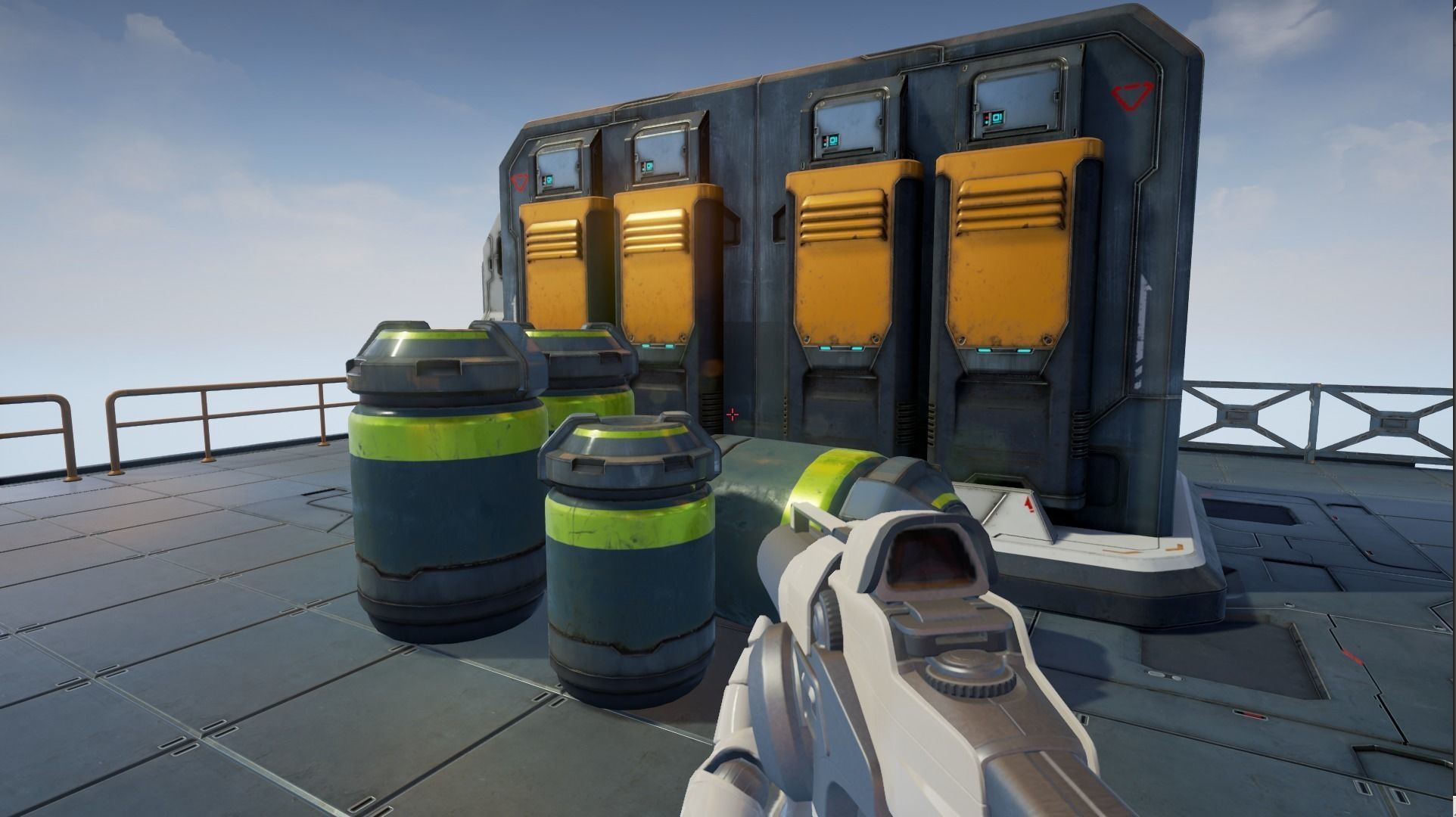 3D model Modular Sci-Fi Space Base Location and Props - low poly VR ...