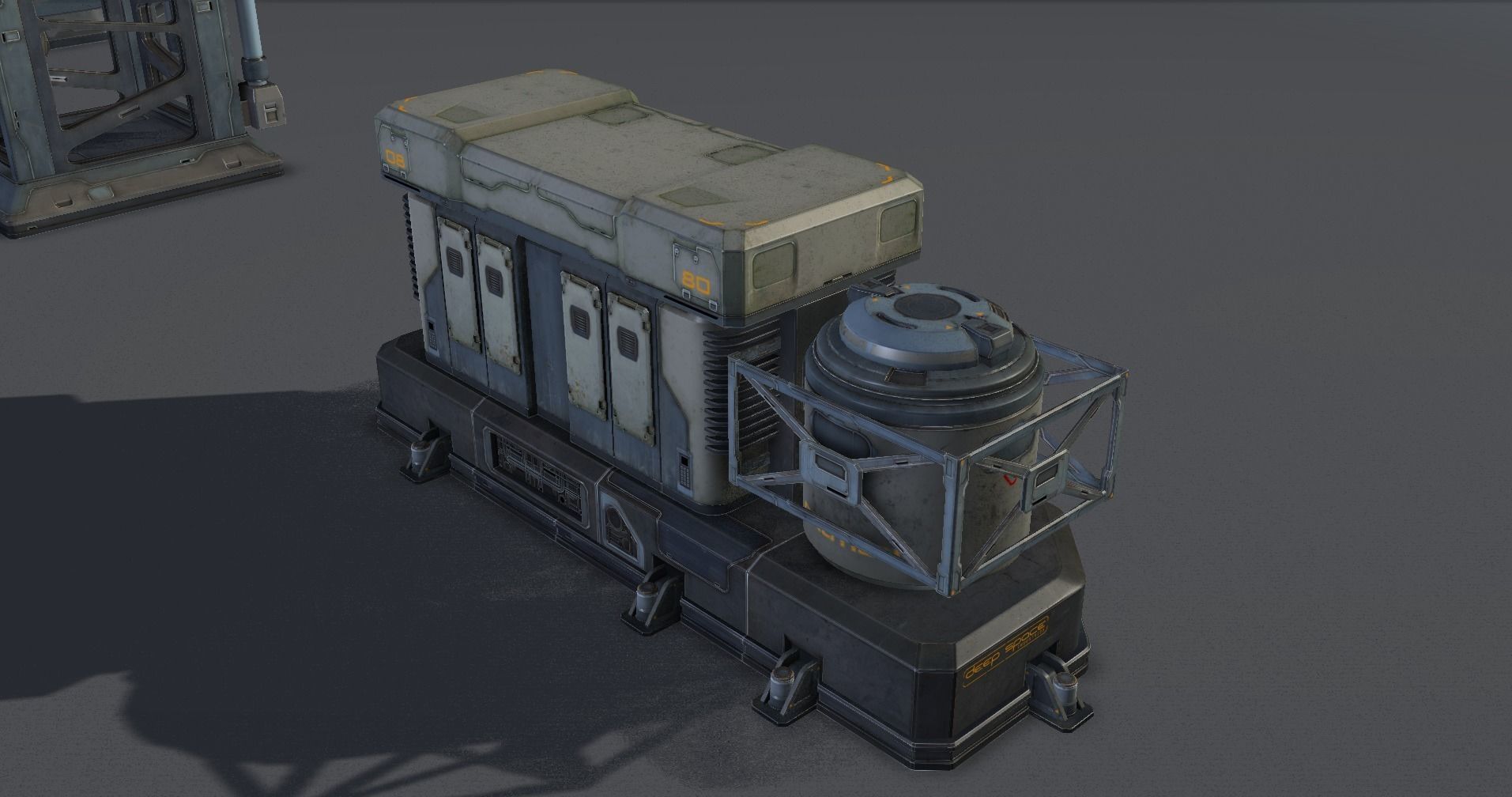 3D model Modular Sci-Fi Space Base Location and Props - low poly VR ...