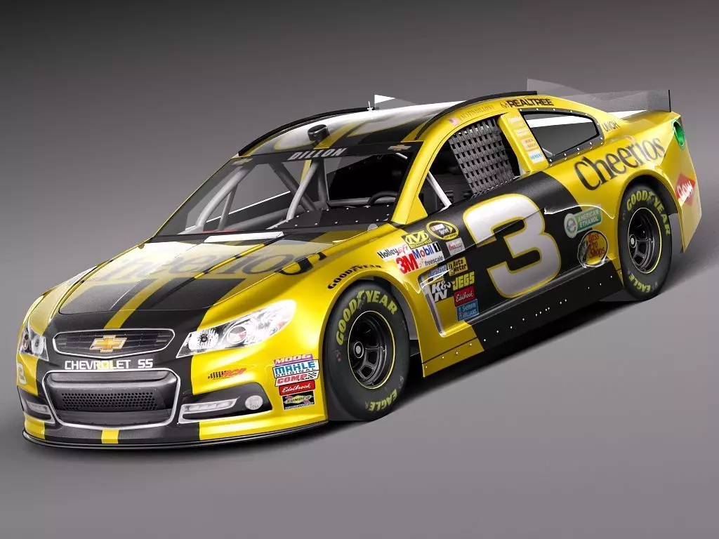 Chevrolet SS Nascar 2014 Cheerios s 3D model | CGTrader