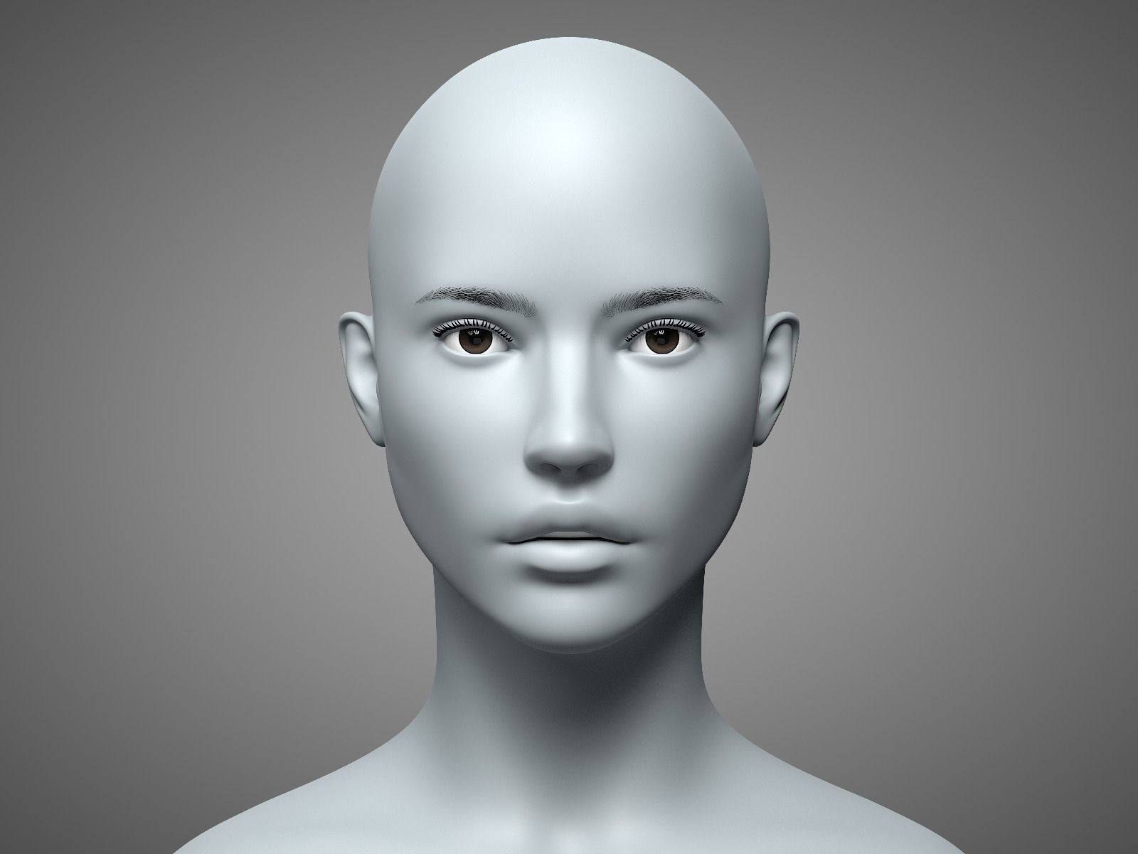 Female Head 3 3D model | CGTrader