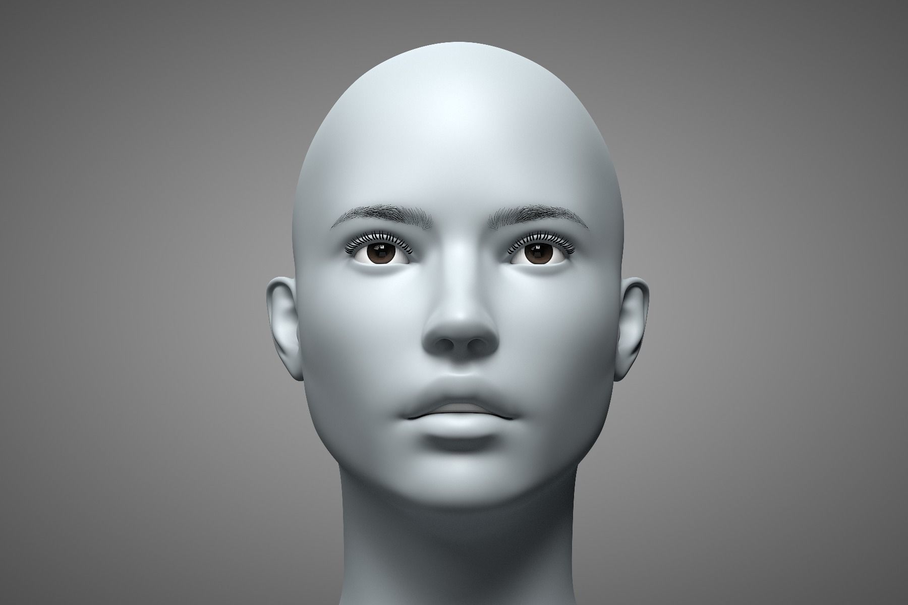 Female Head 3 3D model | CGTrader