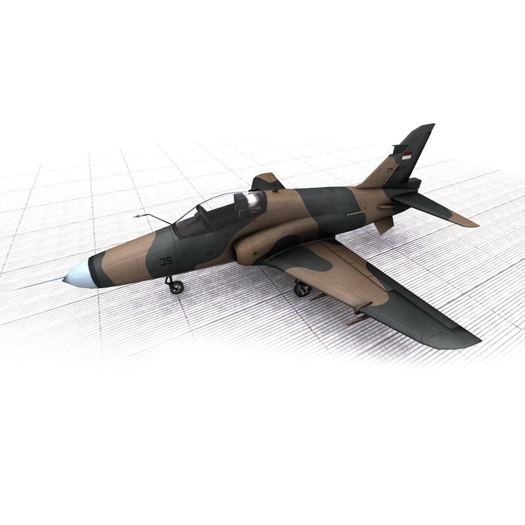 3D model BAE HAWK MK 209 VR / AR / low-poly rigged | CGTrader