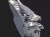 Gargoyle Demon Head Low Poly Gothic Mask STL 3D model 3D printable ...