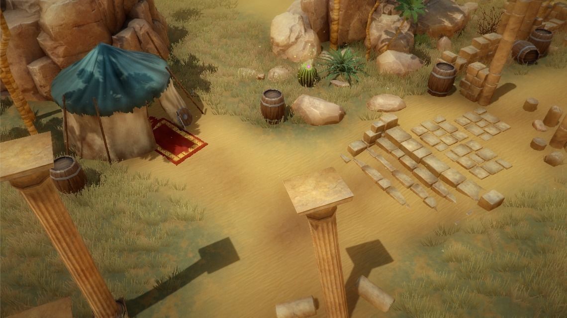 3D model Top-Down desert VR / AR / low-poly | CGTrader