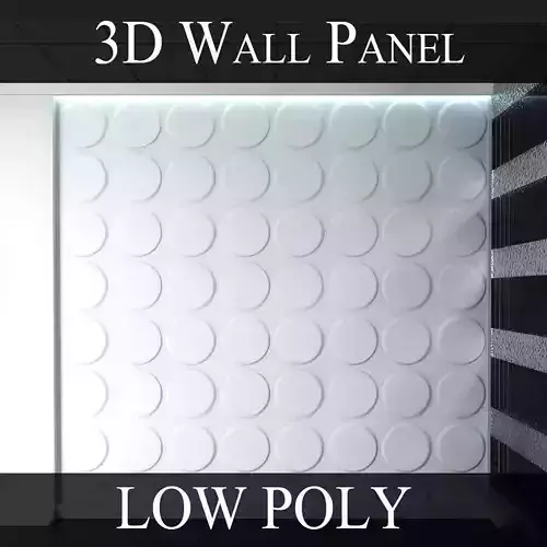 3D model 3D Wall Panel - LOW POLY - Bricks VR / AR / low-poly | CGTrader