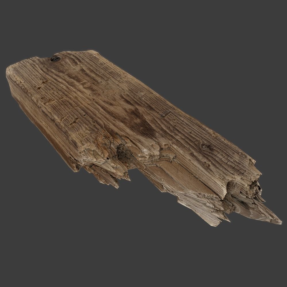 3D model Wood Plank Debris VR / AR / low-poly | CGTrader