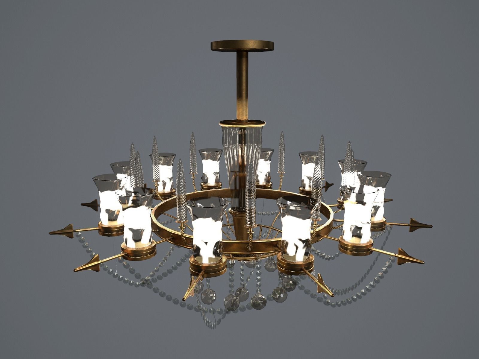 Chandelier free VR / AR / low-poly 3D model | CGTrader