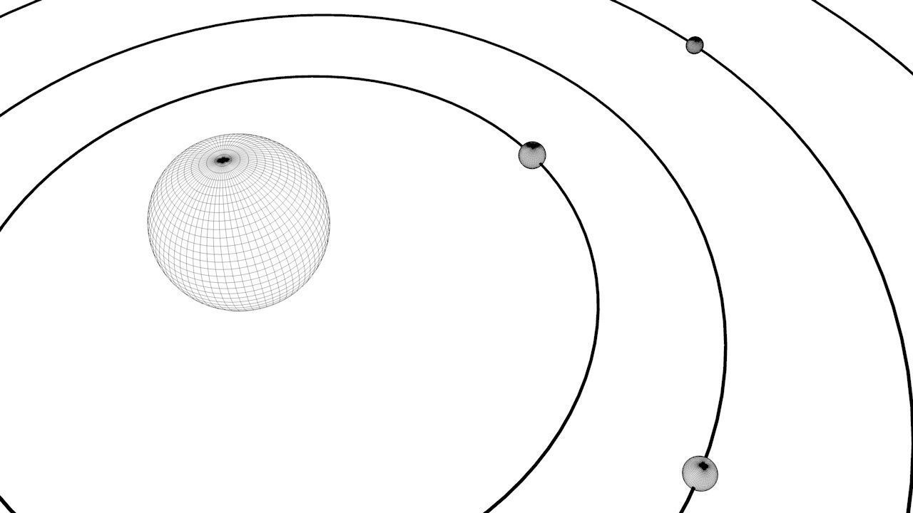 TRAPPIST-1 System 3D model animated | CGTrader
