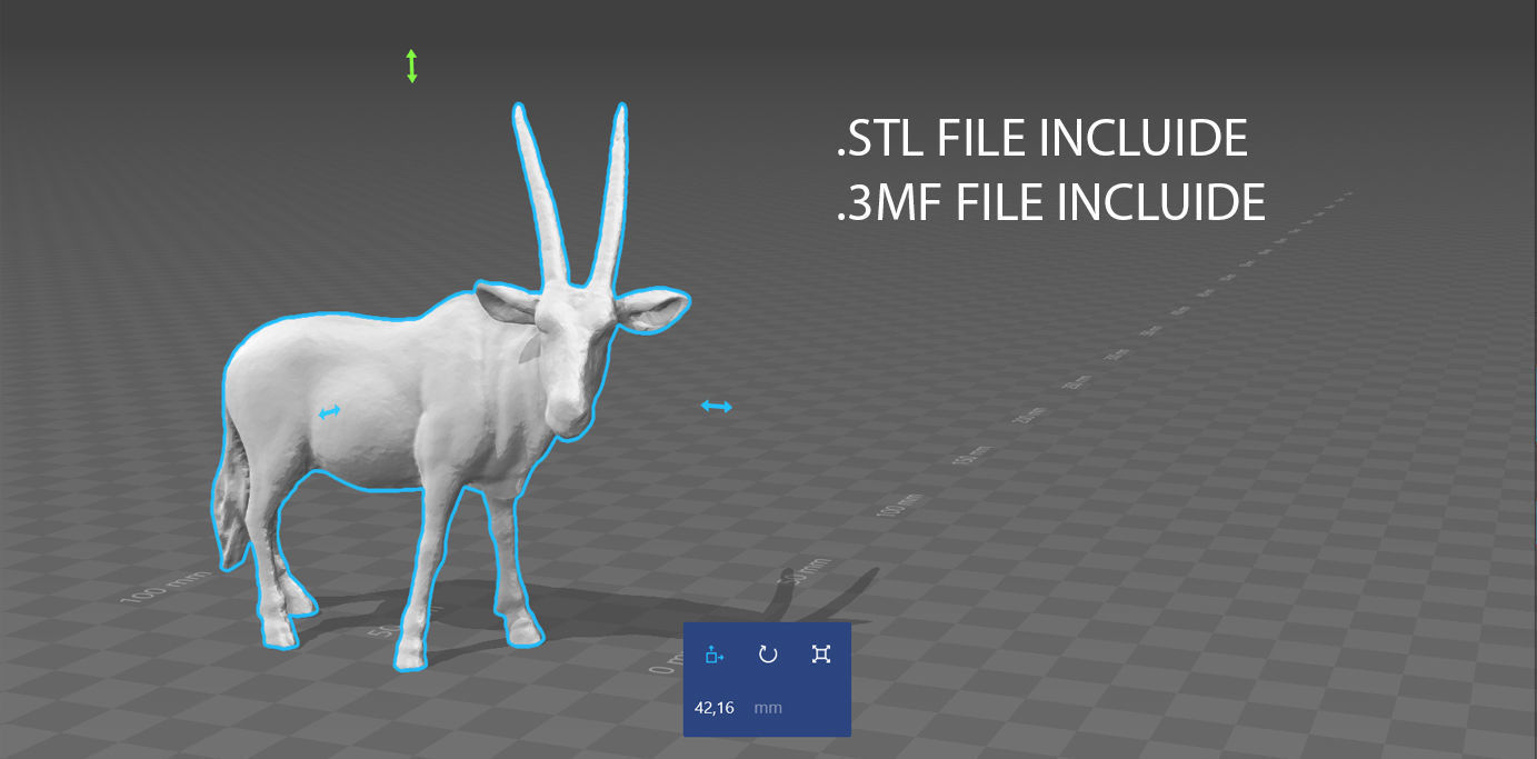 3D model Realistic Oryx VR / AR / low-poly | CGTrader