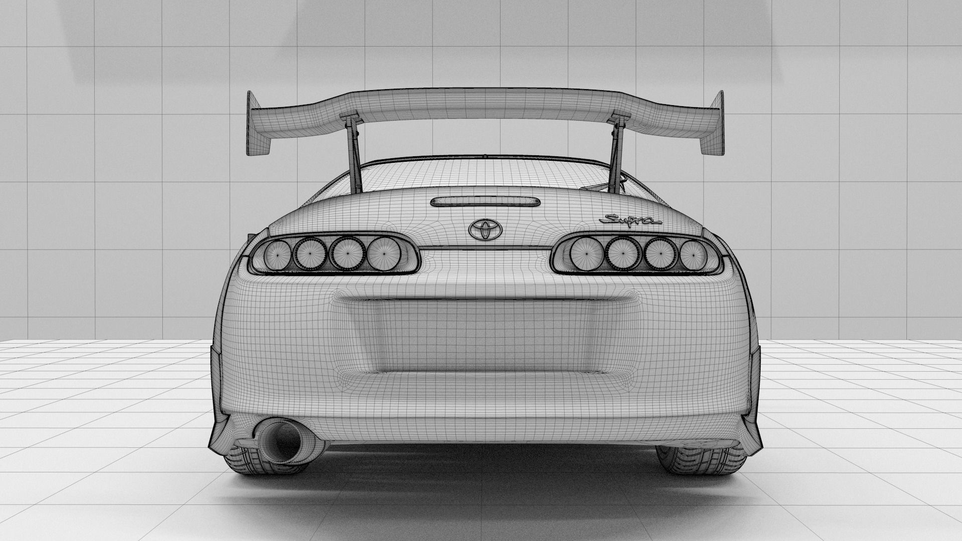 toyota supra mk4 tuning 3D model | CGTrader