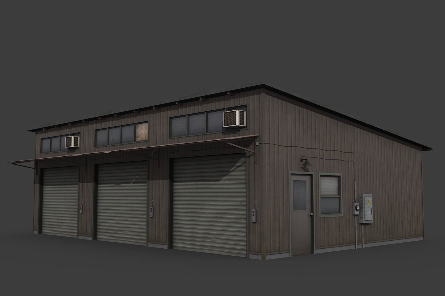 3D model Old Small Warehouse VR / AR / low-poly | CGTrader
