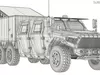 Tactical UAV Launch Vehicle with Drone Simplified 3D model | CGTrader