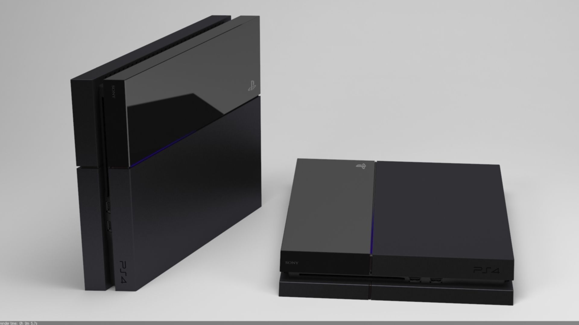 PS4 Console 3D model | CGTrader