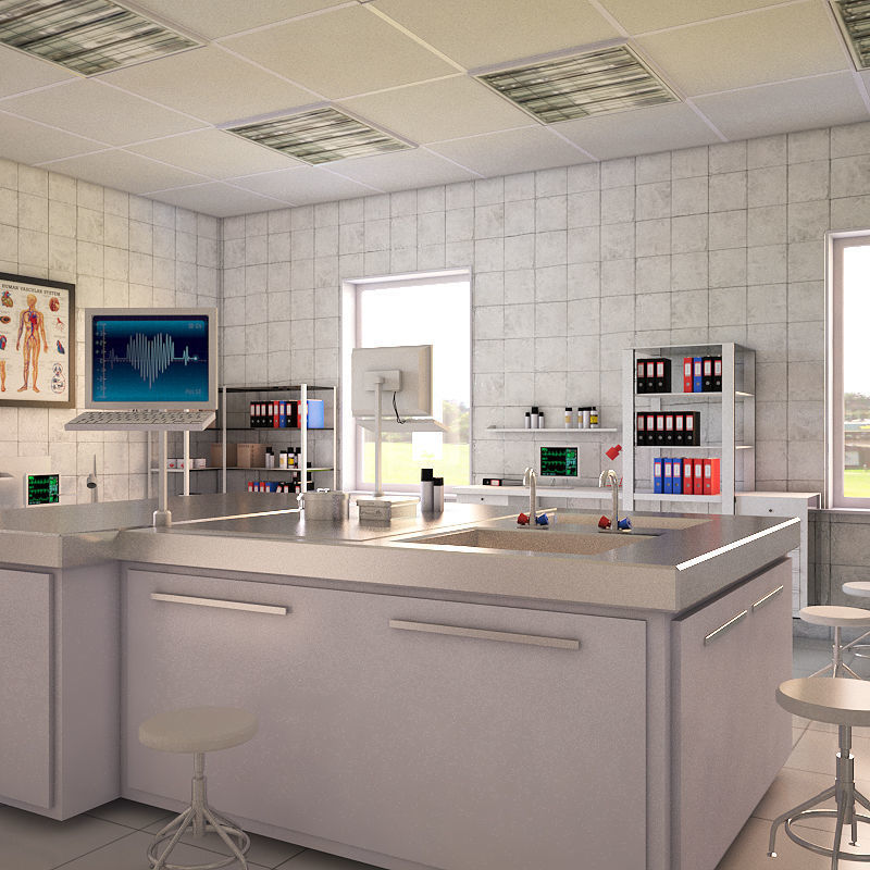 Research Laboratory Interior 3D model | CGTrader