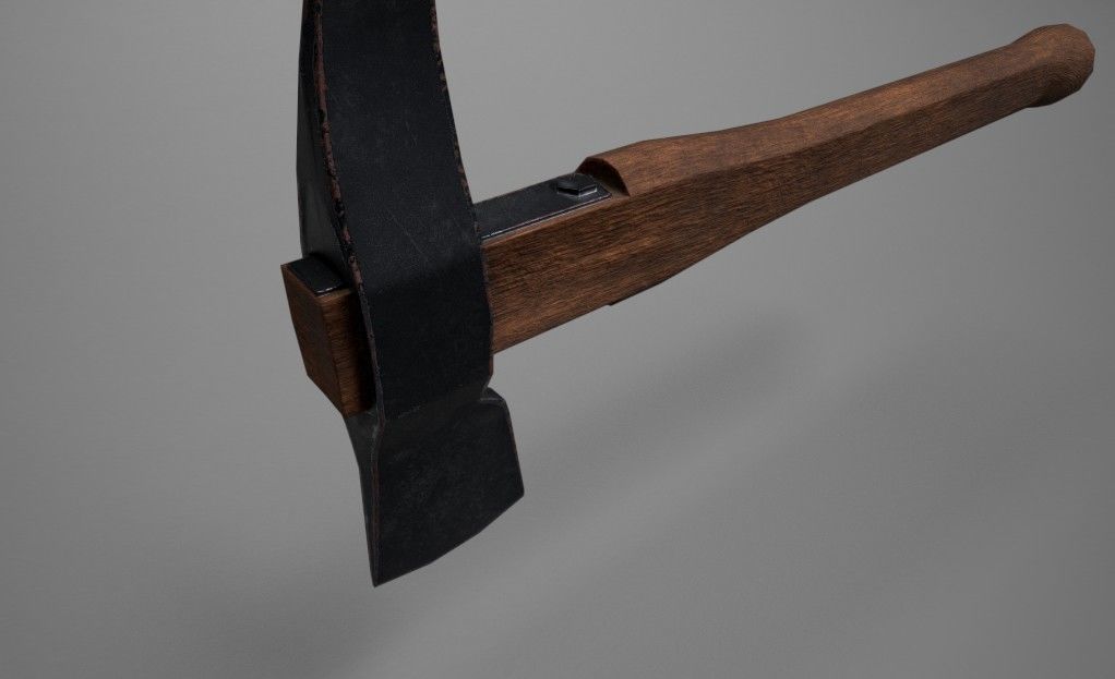 WW1 German Pickaxe asset free VR / AR / low-poly 3D model | CGTrader