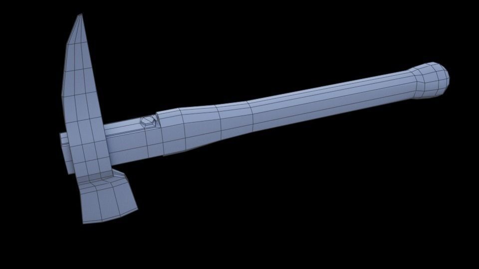 WW1 German Pickaxe asset free VR / AR / low-poly 3D model | CGTrader