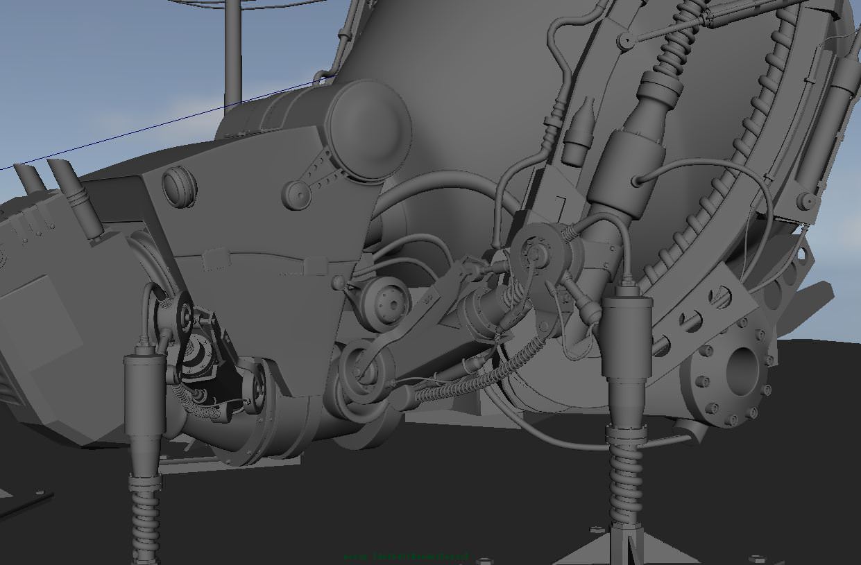 3D model design machine VR / AR / low-poly | CGTrader